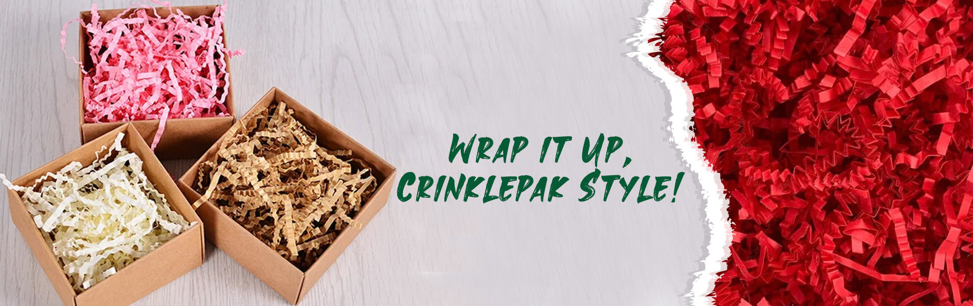Crinkle Paper for Gift Baskets | Shredded Filler in Bulk – CrinklePak